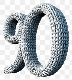Number 90 - Knitted Number 90 PNG