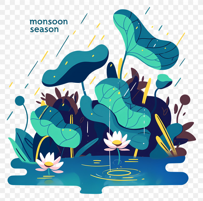 Monsoon Season - Monsoon Season Illustration, PNG, 3624x3592px, Monsoon ...