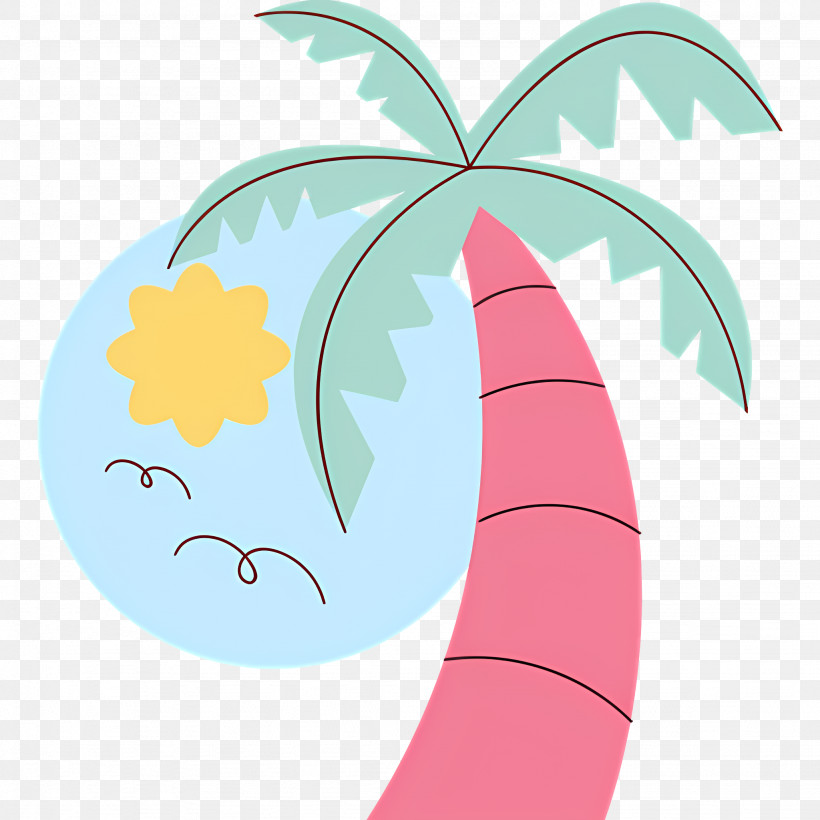 Sunset - Tropical Palm Tree With Sun, PNG, 2048x2048px, Sunset, Beach ...