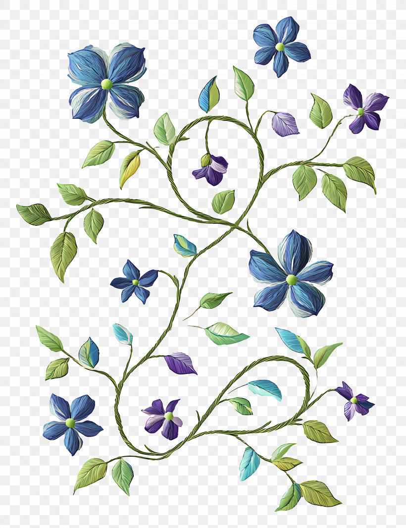 Flower Vine - Decorative Floral Vines And Leaves Artwork, PNG ...