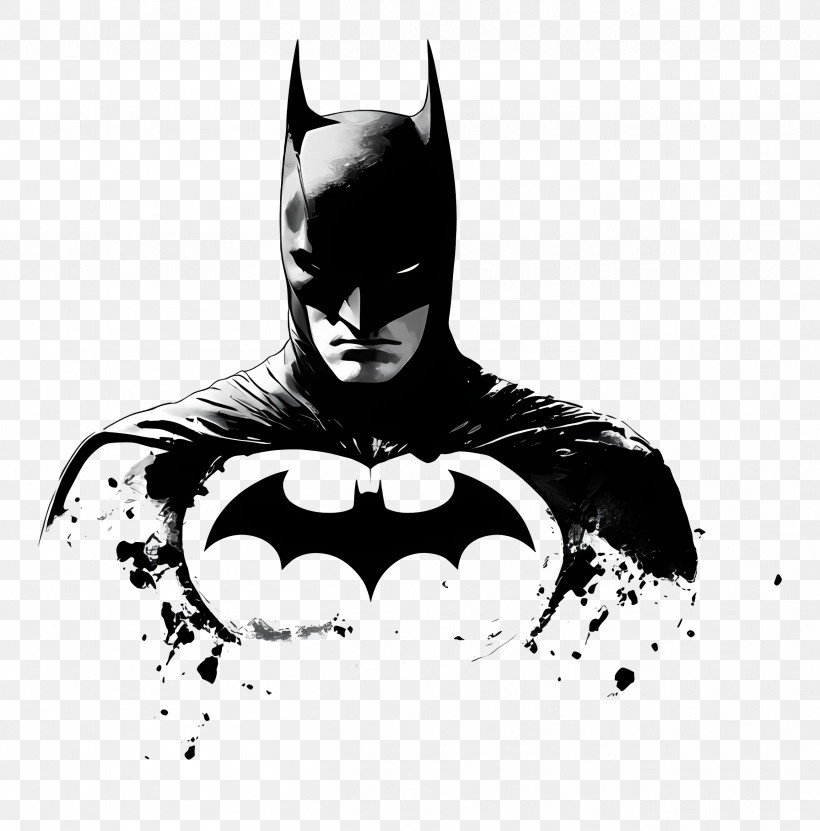 Batman - Black Batman Themed Illustration, PNG, 2612x2648px, Batman ...