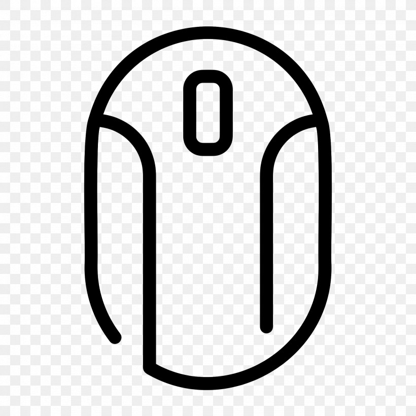 Computer Mouse - Minimalist Computer Mouse Icon In Line Art Style, PNG ...