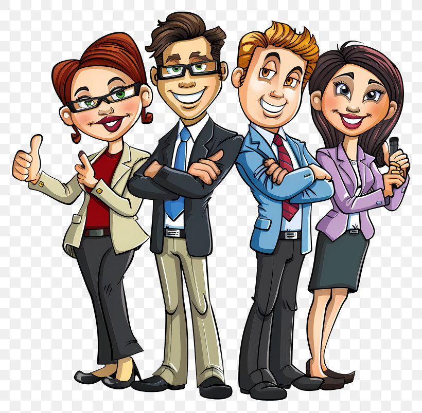 Employee Appreciation Day - Cartoon Business People Group, PNG ...