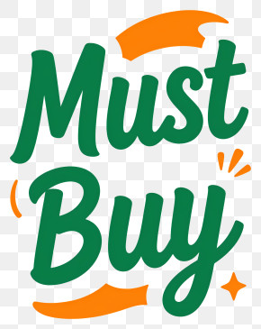 Must Buy Bold Sticker Label PNG