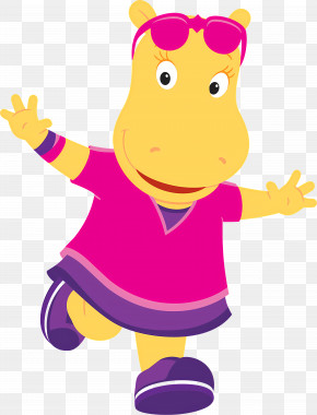 Backyardigans - Adorable Yellow Hippo Cartoon Character PNG