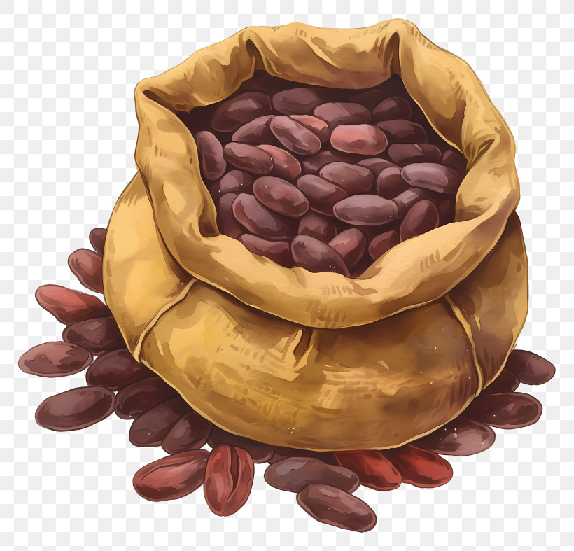 Cocoa Beans Sack - Bag Of Beans Illustration, PNG, 3912x3756px, Cocoa ...