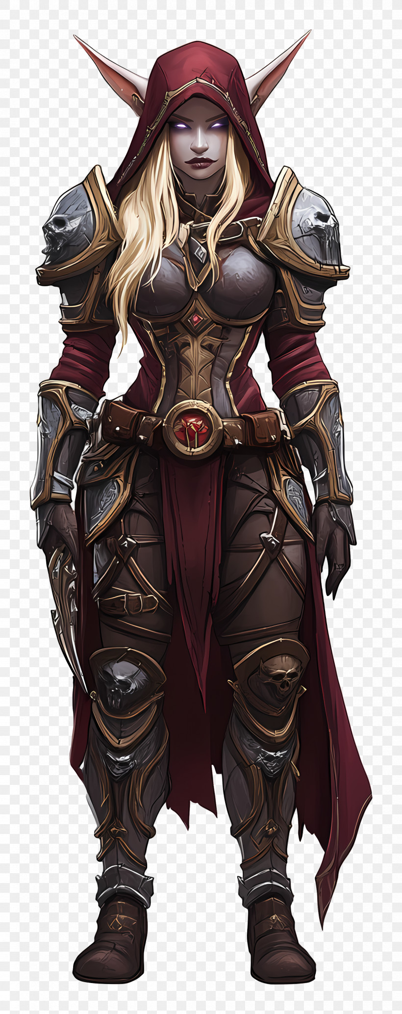 Sylvanas Windrunner - Armored Elf Warrior, PNG, 1688x4256px, Sylvanas ...