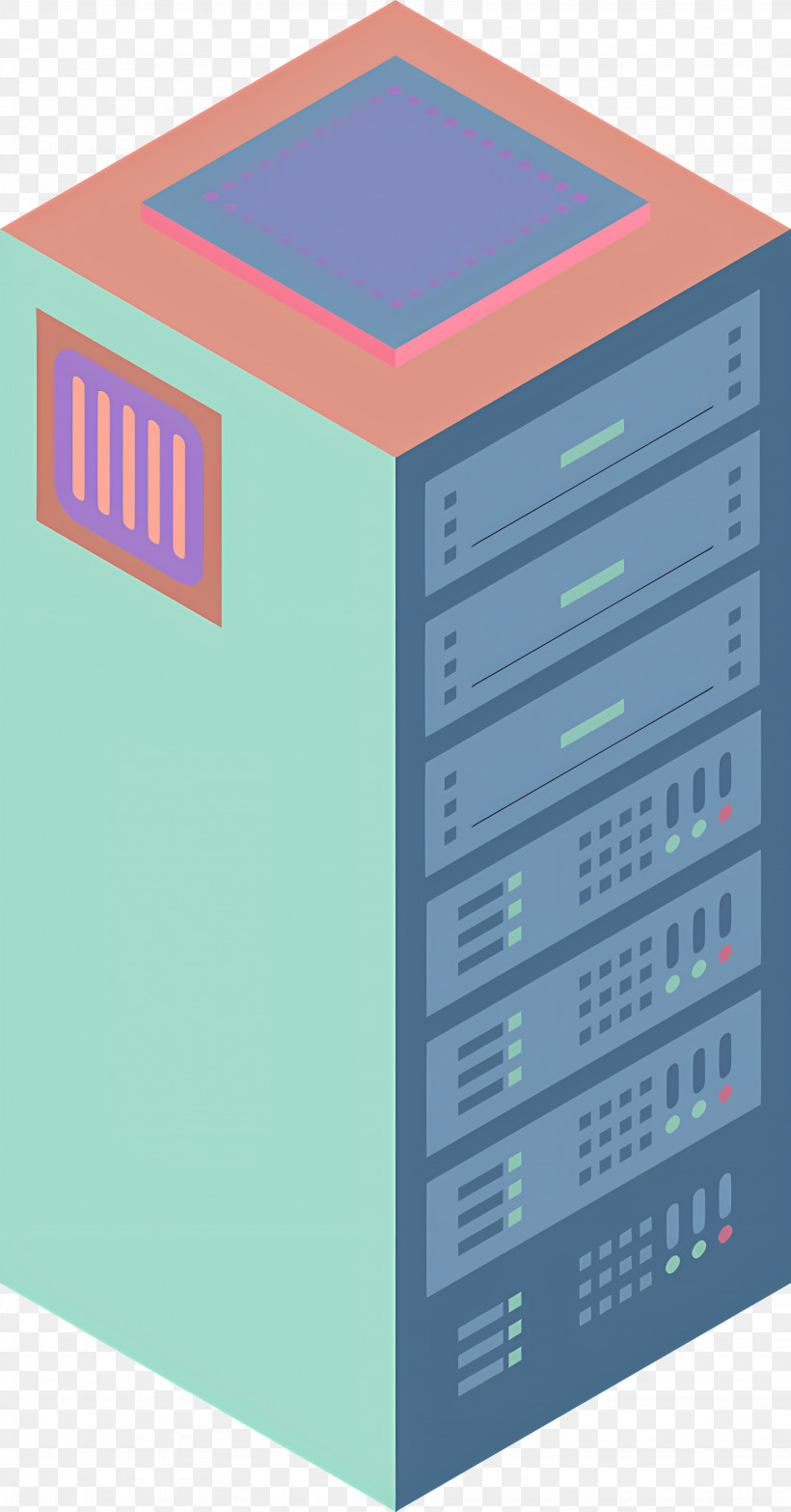 Data Center - Isometric Illustration Of A Server Tower, PNG, 2048x3912px, Data Center, Computer ...