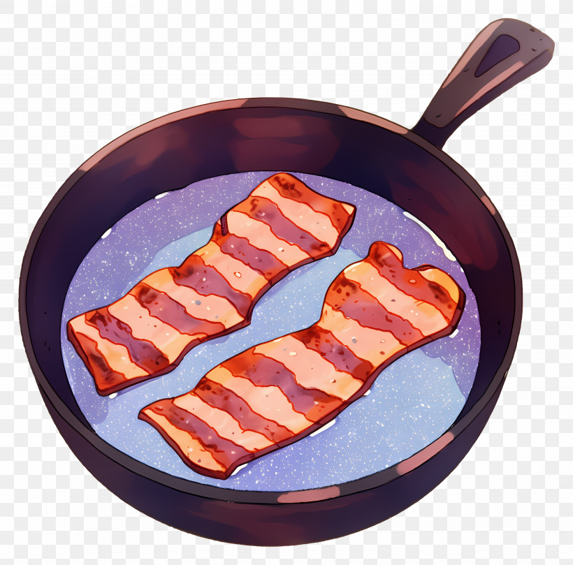 Bacon - Pan Frying Crispy Bacon Slices, PNG, 3928x3876px, Bacon, Bacon ...