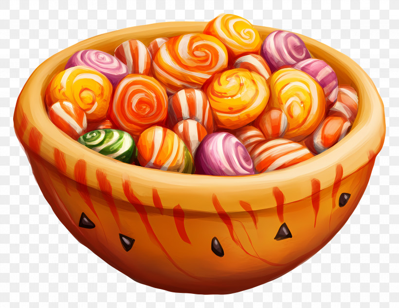 Halloween Candy - Vibrant Bowl Of Candy Treats, PNG, 3756x2896px ...