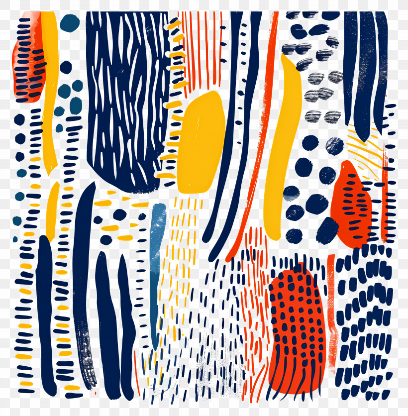 Decorative Lines - Colorful Abstract Art Pattern, PNG, 4252x4336px ...