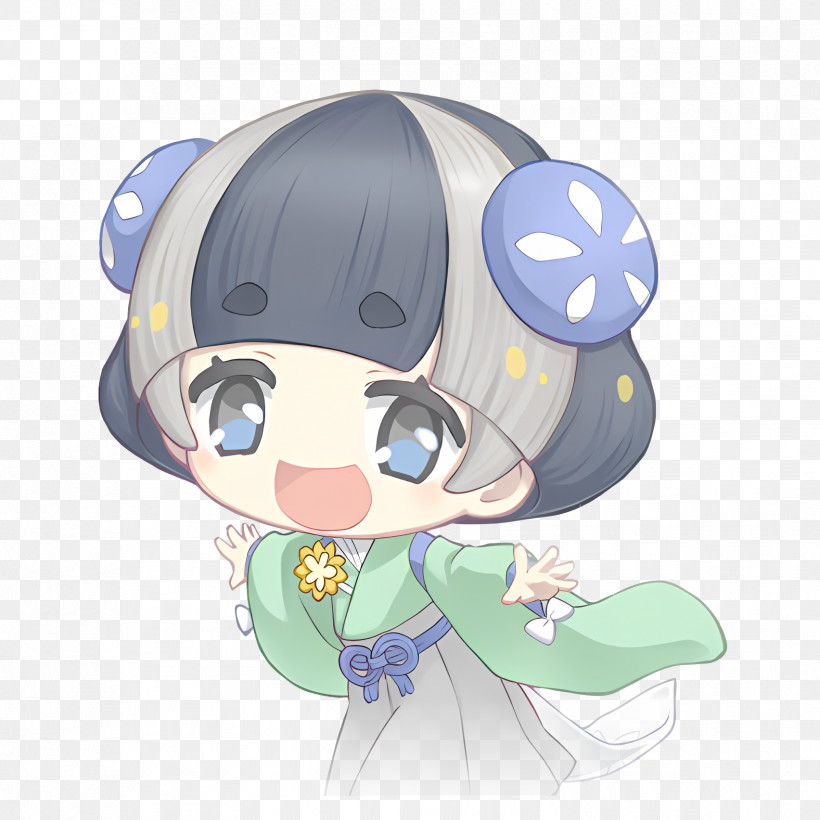Maimaimaigoen - Smiling Blue-Haired Character, PNG, 1704x1704px ...