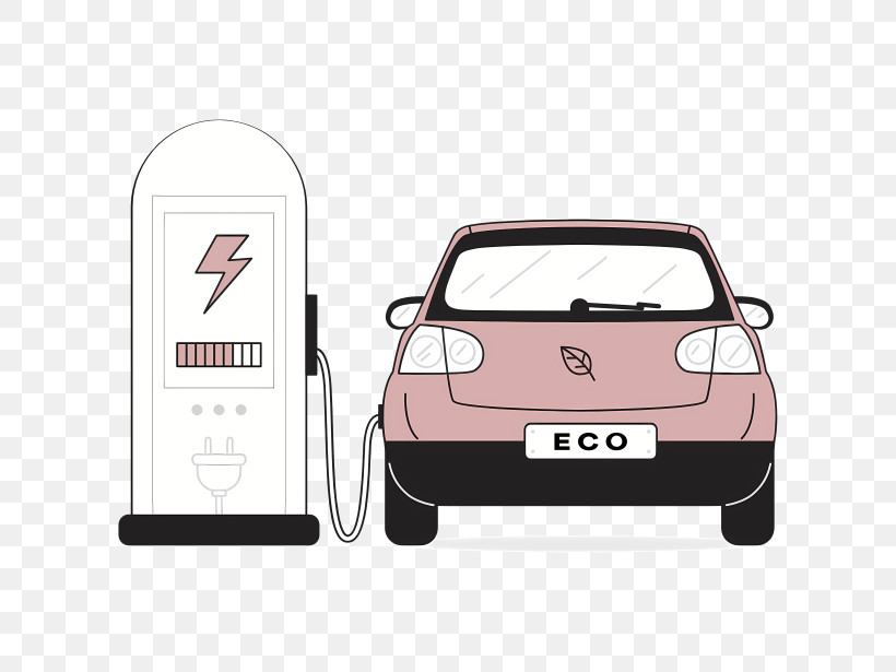 Cartoon - Electric Car Charging At Station, PNG, 7500x5628px, Cartoon ...