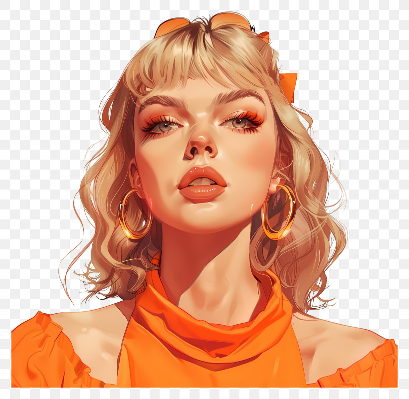 Taylor Swift - Woman In Orange Outfit, PNG, 4336x4232px, Taylor Swift ...