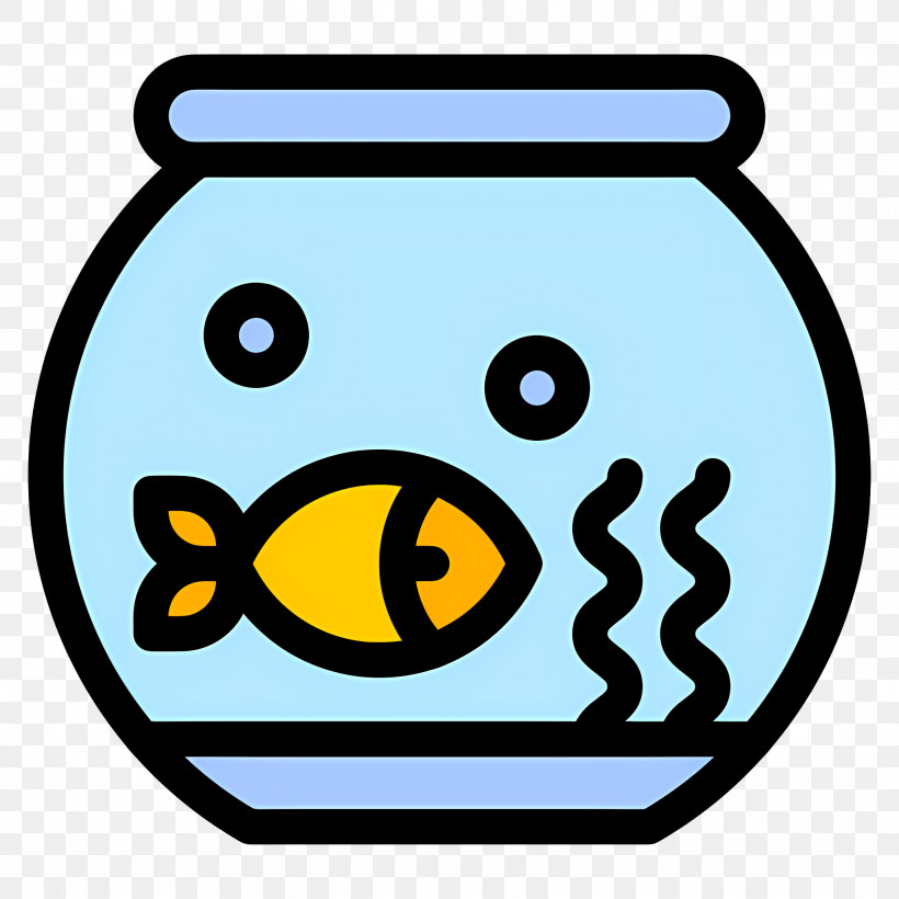 Fish Tank - Cartoon Fish Bowl With Goldfish Illustration, PNG ...