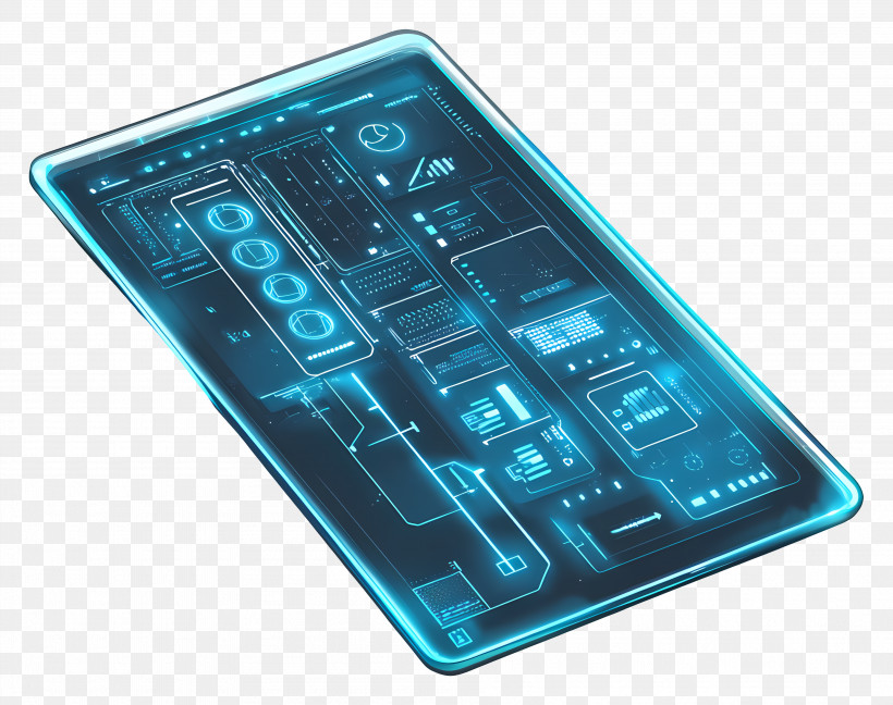 Futuristic Tech Keyboard - Futuristic Tablet Interface, PNG ...
