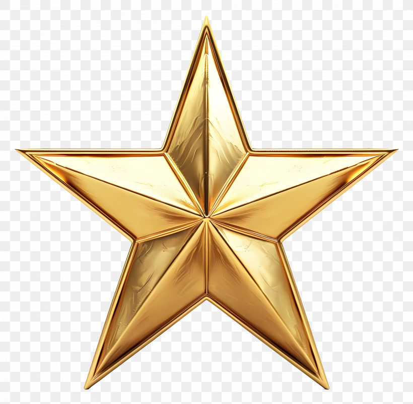Gold Star - Golden Star Symbol, PNG, 3568x3500px, Gold Star, Achievement Symbol, Award Emblem ...
