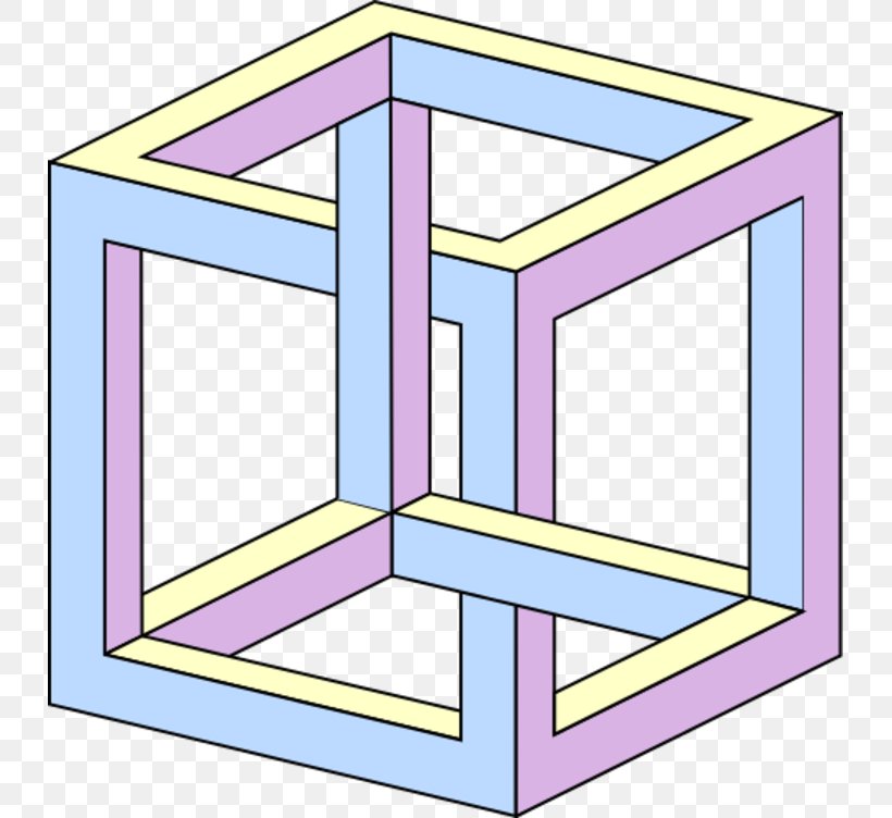 Impossible Cube Impossible Object Drawing Optical Illusion Penrose 