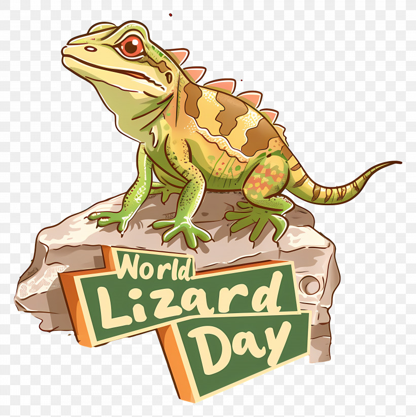 World Lizard Day - Lizard On Rock For World Lizard Day, PNG ...