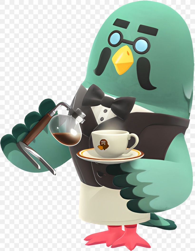 Animal Crossing - Green Bird Barista Character, PNG, 984x1264px, Animal ...