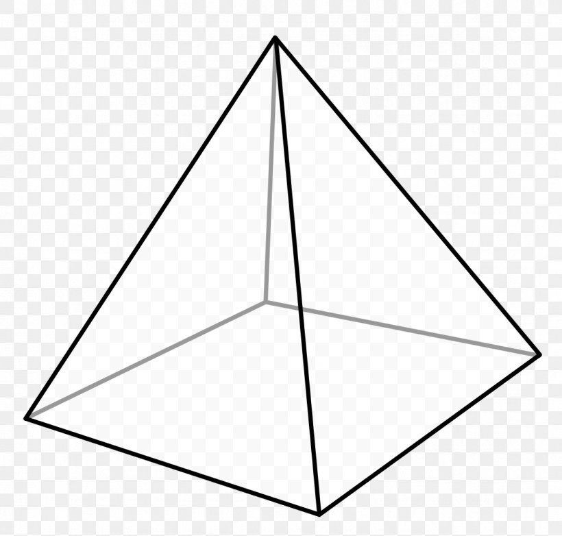 Square Pyramid Shape Edge Triangle PNG 1073x1024px Square Pyramid 