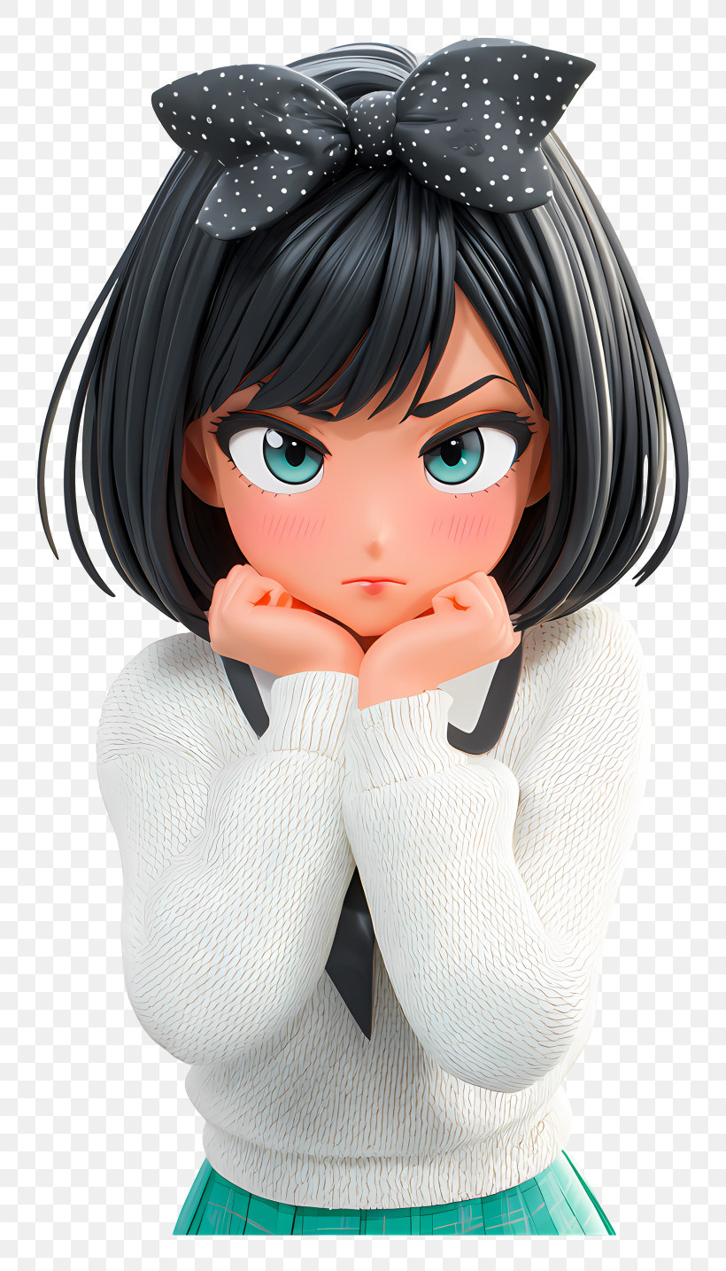 Shy Anime Girl Stance