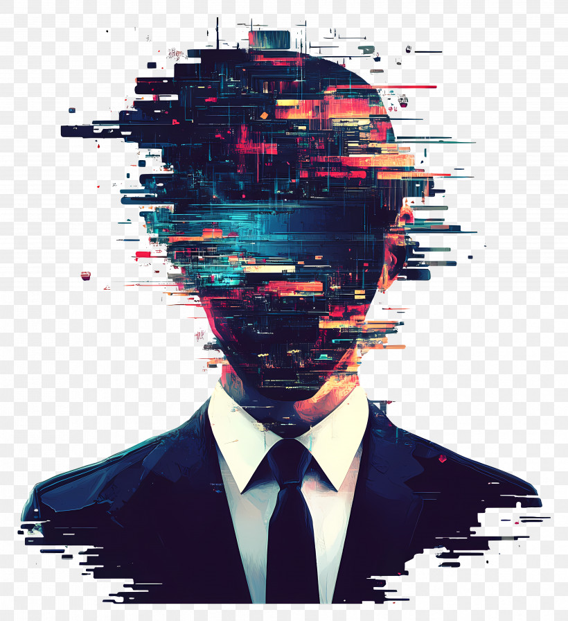 Data Corruption - Abstract Digital Face With Glitch Effect, PNG, 3968x4336px, Data Corruption ...