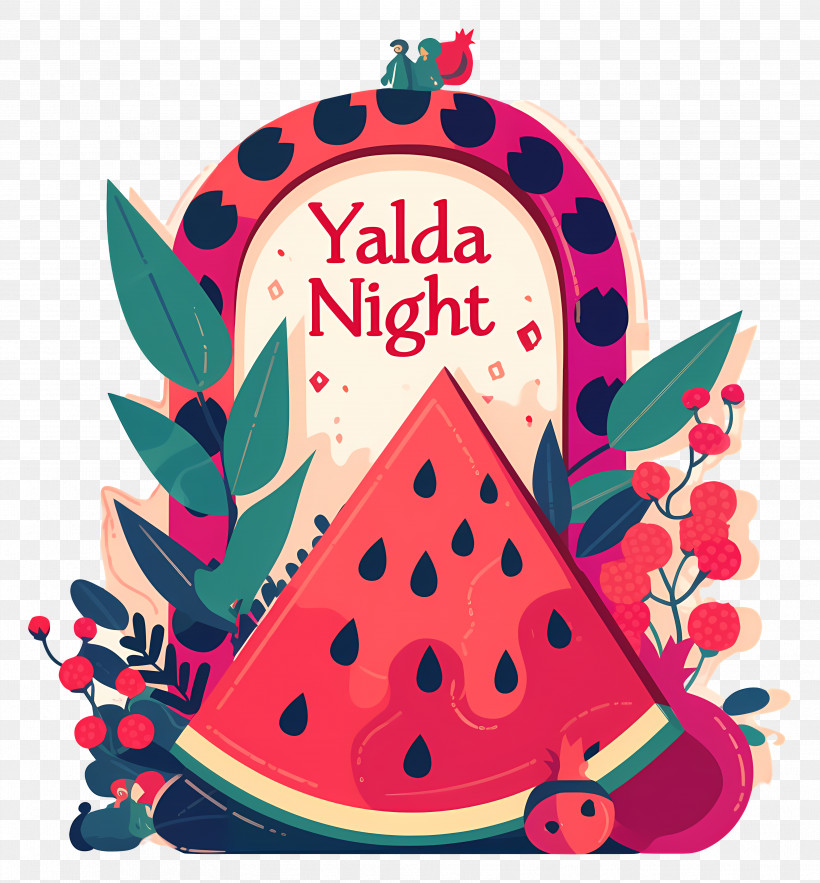 Yalda Night - Yalda Night Watermelon Illustration, PNG, 3556x3832px ...