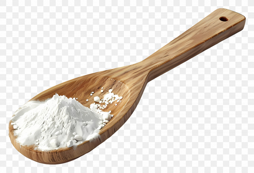Wooden Spoon - Wooden Spoon Filled With White Powder, PNG, 3828x2616px ...
