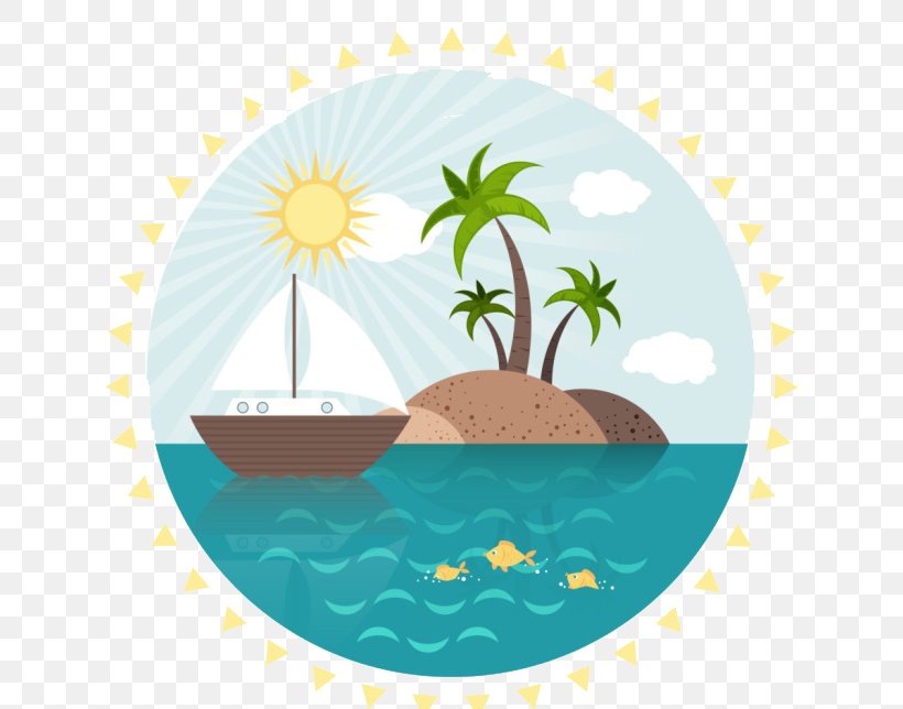 Flat Design Landscape Island, PNG, 700x644px, Flat Design, Area, Beach ...
