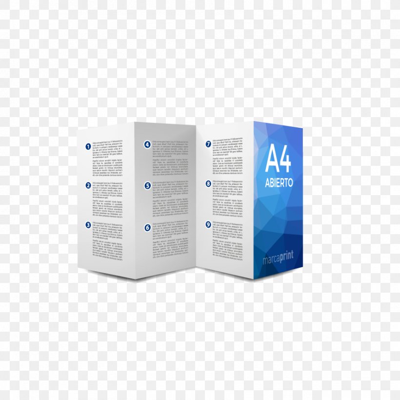 Standard Paper Size Brochure Quadr ptico Printing PNG 889x889px 