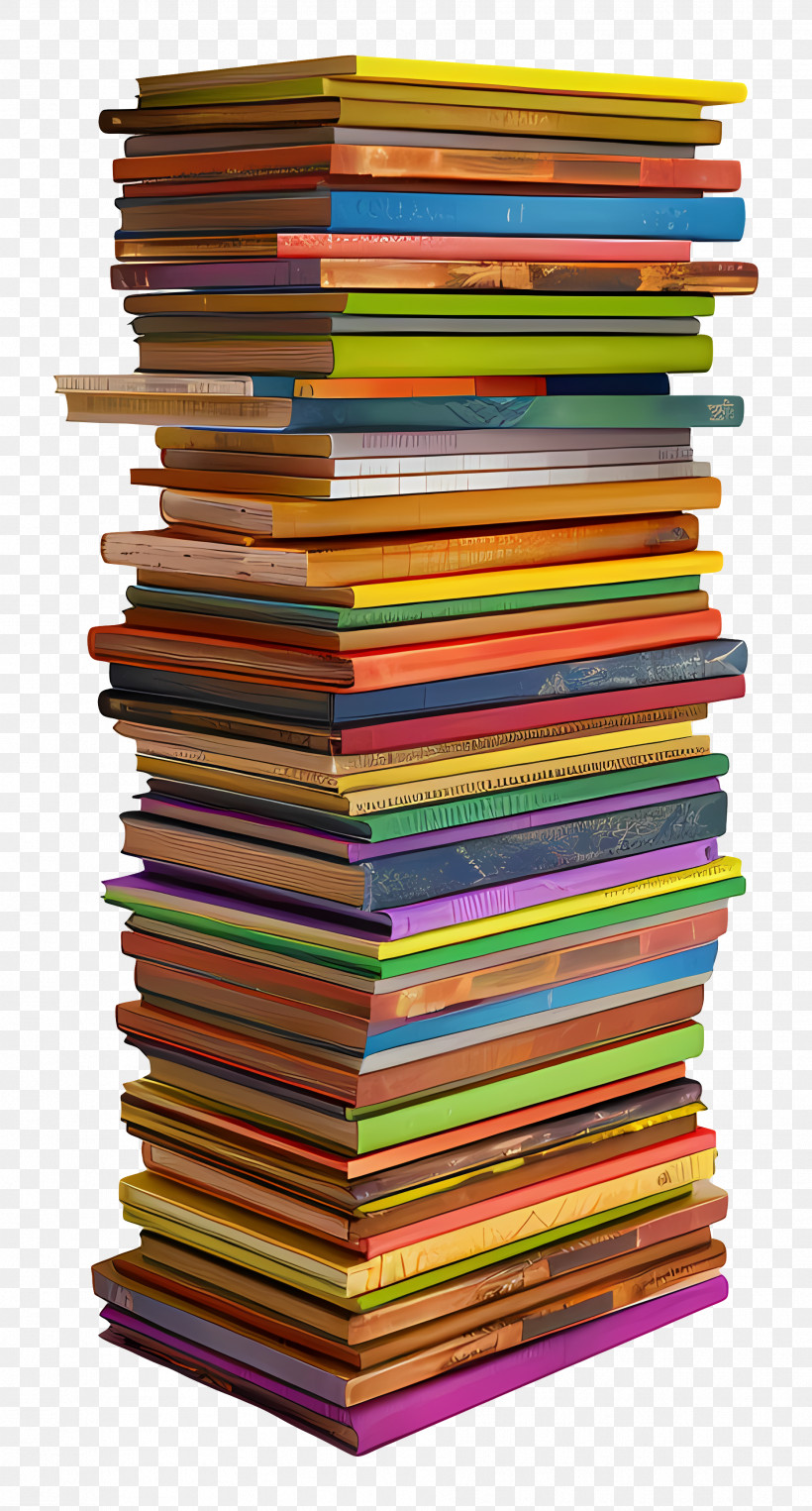 3d Books - Tall Stack Of Colorful Books, PNG, 1864x3468px, 3d Books ...
