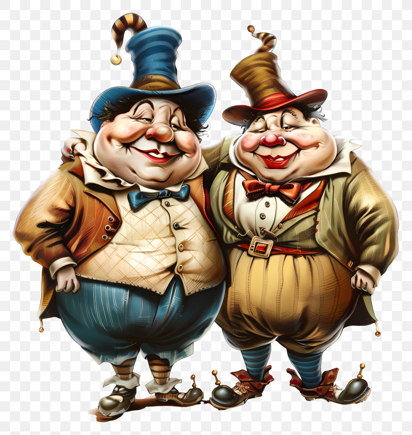 Alice In Wonderland - Two Cartoon Men In Vintage Style, PNG ...