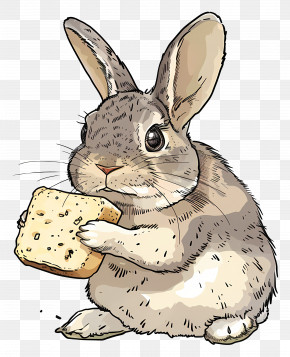 Bunny Holding Bread PNG Images, Download free Bunny Holding Bread ...
