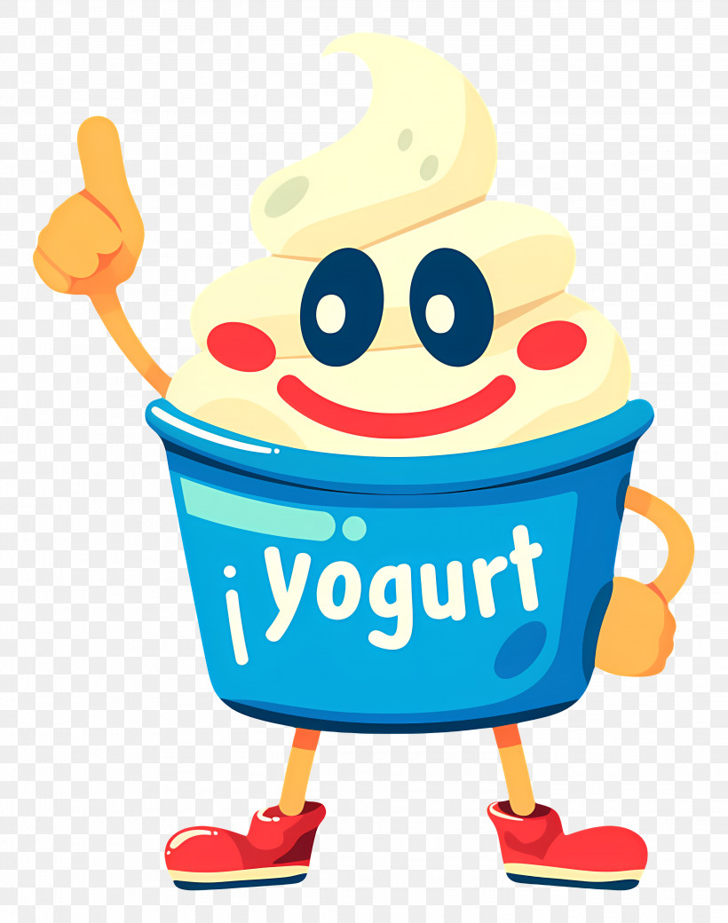 Yogurt - Smiling Yogurt Cup Cartoon Illustration, PNG, 2784x3532px ...