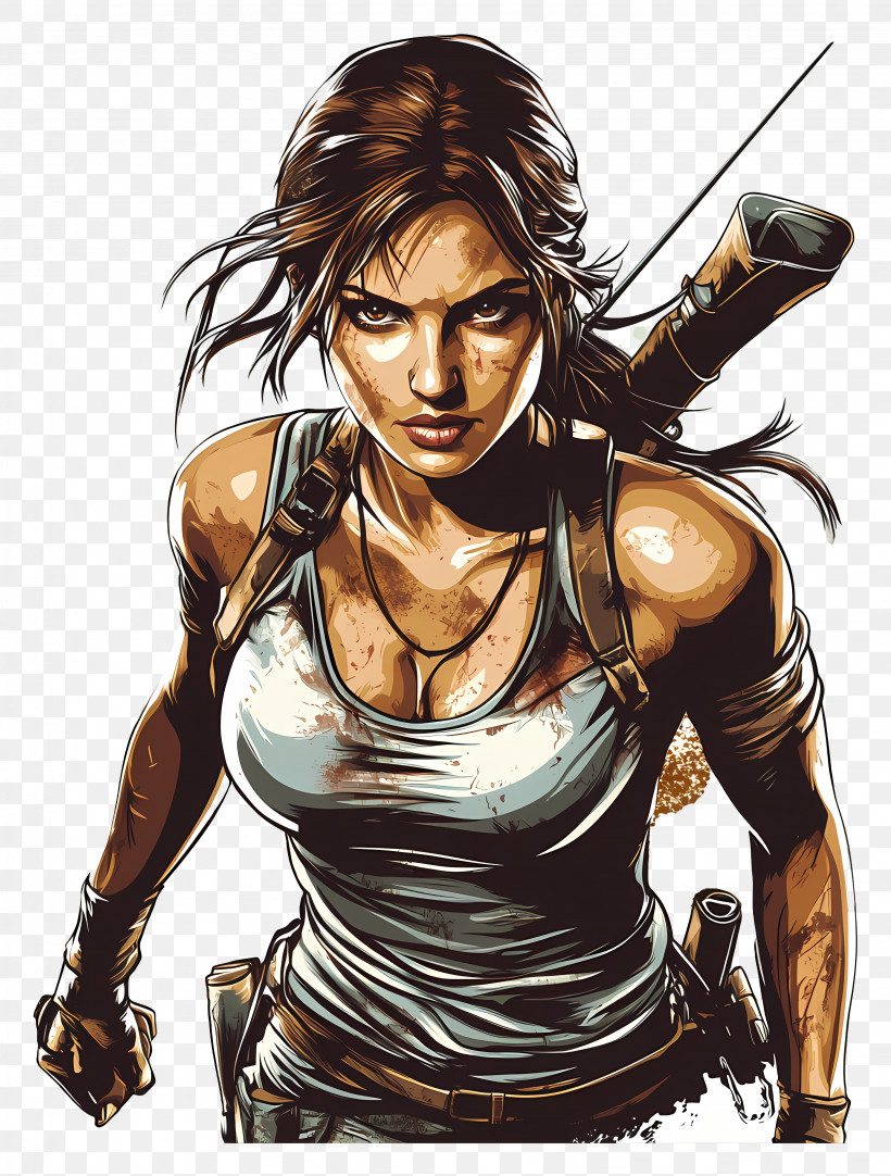 Lara Croft - Adventurous Woman Ready For Action, PNG, 3272x4320px, Lara Croft, Action, Adventure ...