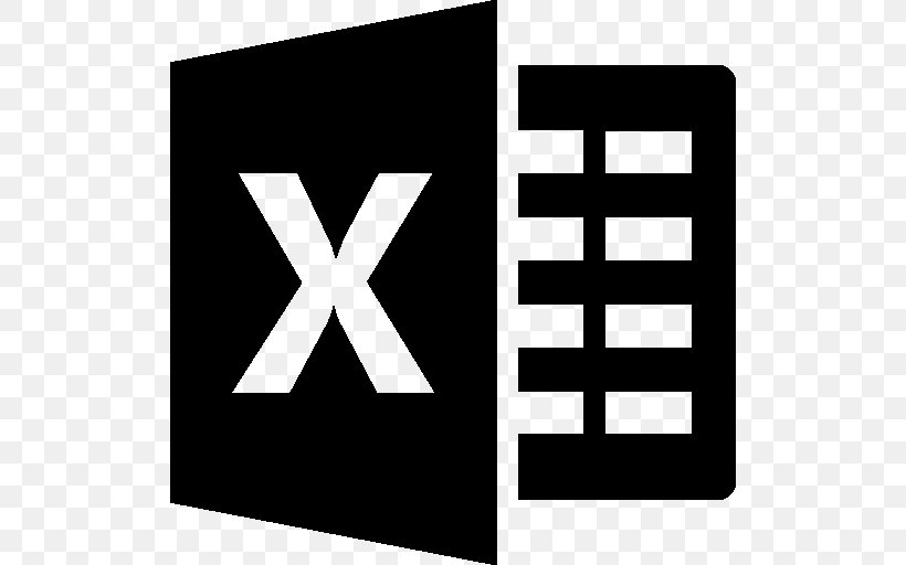Microsoft Excel PNG 512x512px Microsoft Excel Area Black Black