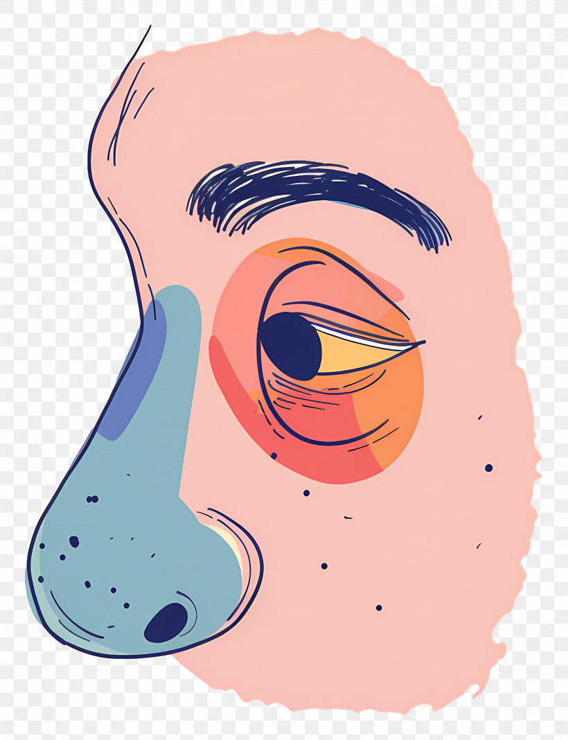 Nose Clipart - Abstract Face Illustration, PNG, 2828x3684px, Nose ...