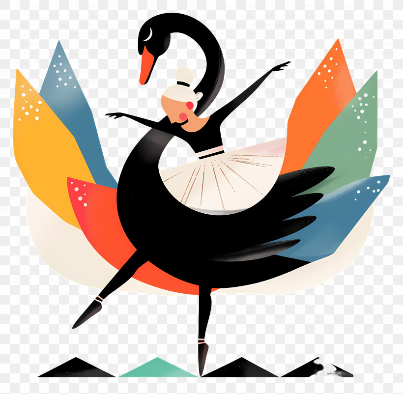 Elegant Swan - Ballerina Dancing With Swan, PNG, 3880x3796px, Elegant ...