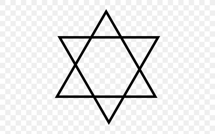 The Six pointed Star Hexagram Five pointed Star Symbol PNG 512x512px 