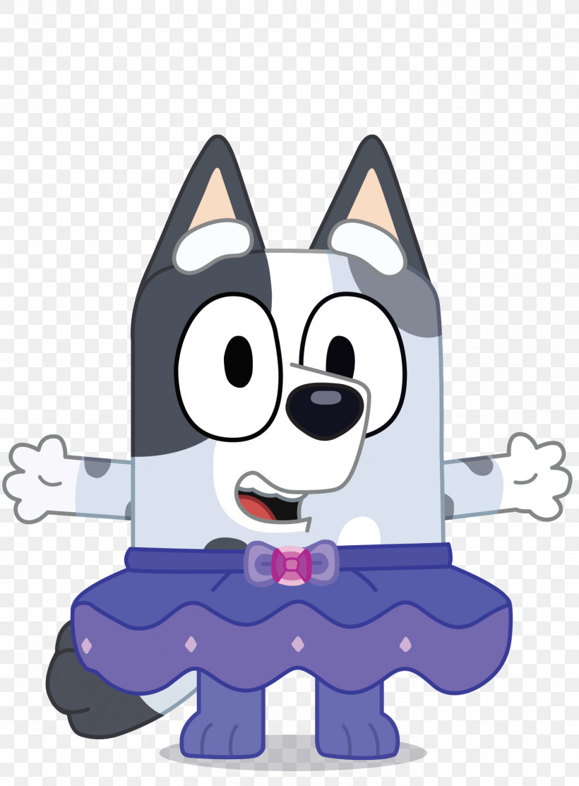 Bluey - Cartoon Dog In A Purple Dress, PNG, 1402x1903px, Bluey ...