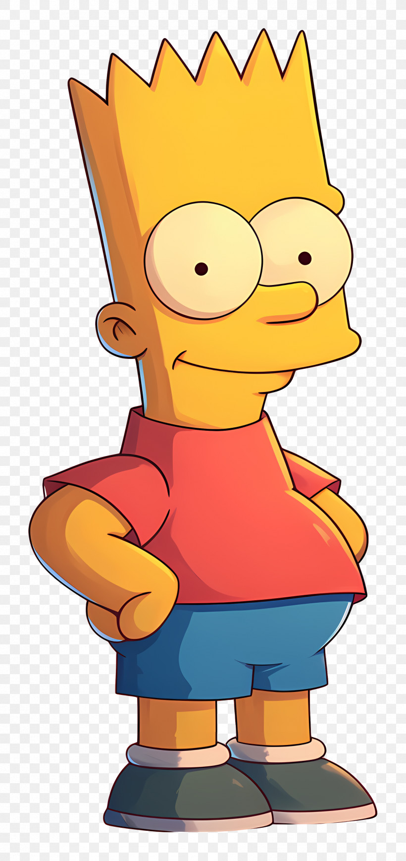 Bart Simpson - Illustrated Cartoon Character Of A Boy, PNG, 1776x3764px, 3d Illustration, Bart ...