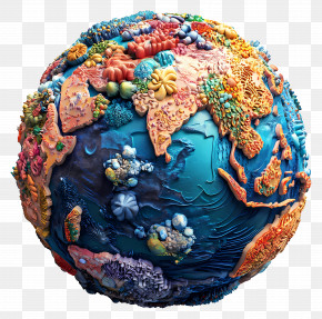 3d Earth - Colorful Earth Illustration PNG