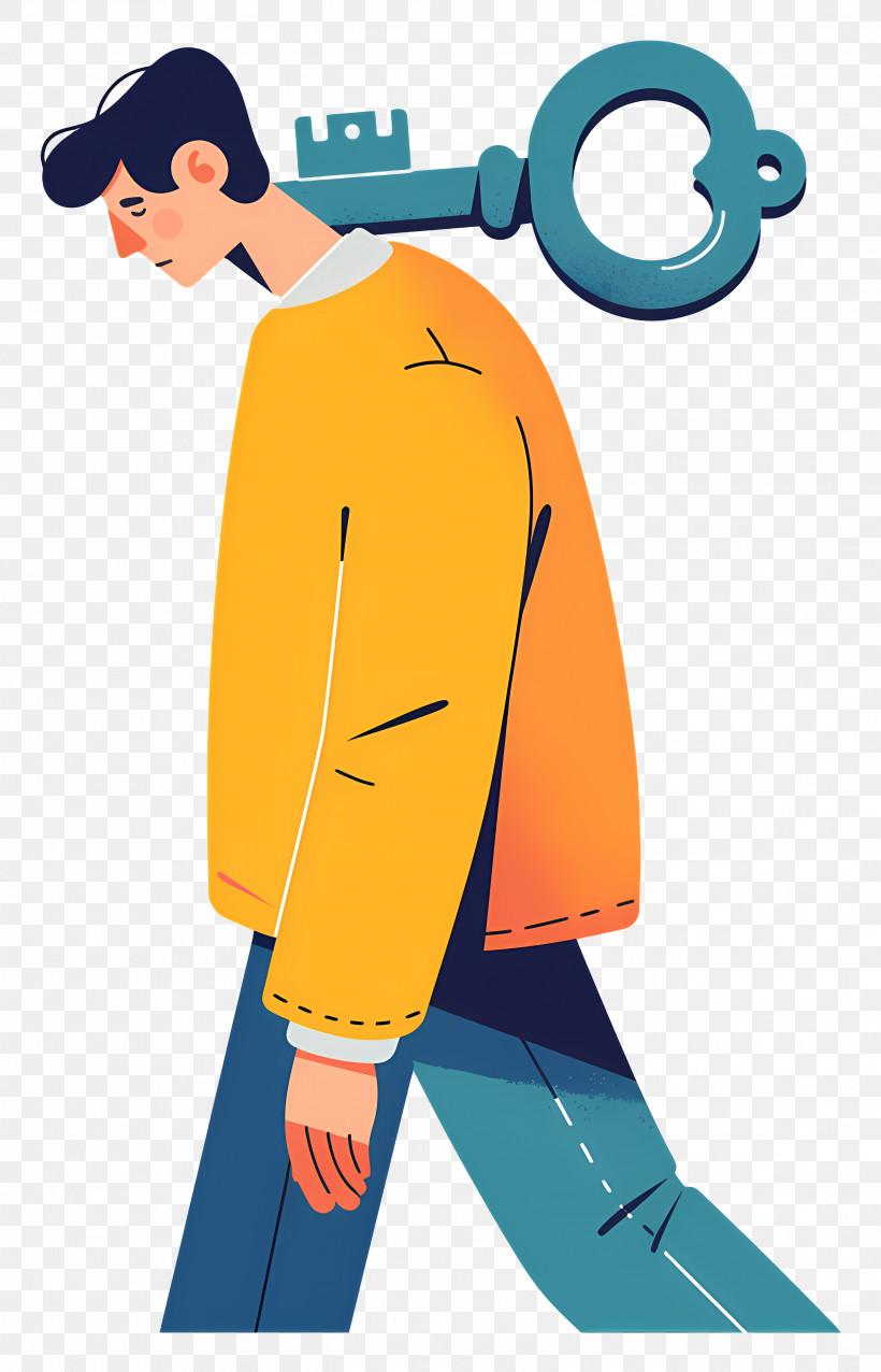Sad Man - Person With Key In Back, PNG, 2688x4184px, Sad Man, Access ...