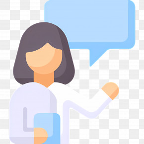 Talking Bubbles - Person Speaking With Speech Bubble PNG