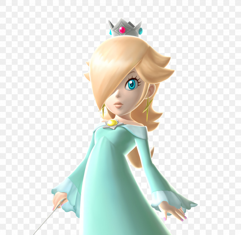 Rosalina - Fantasy Princess In Blue Dress, PNG, 3200x3116px, Rosalina ...