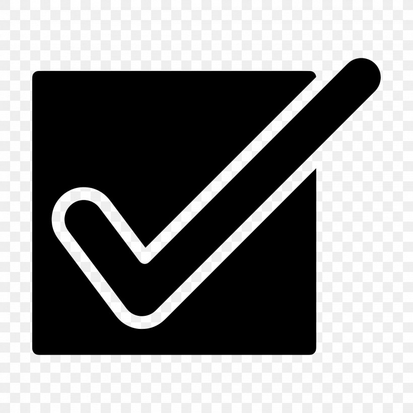 Check Mark Symbol - Black Checkmark In Square, PNG, 2048x2048px, Check ...