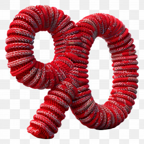 Number 90 - Knitted Number 90 PNG