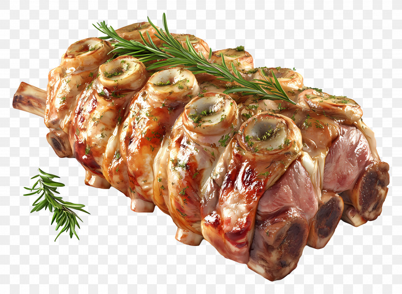 Roast Lamb - Gourmet Cooked Lamb Rack, PNG, 4020x2944px, Roast Lamb ...