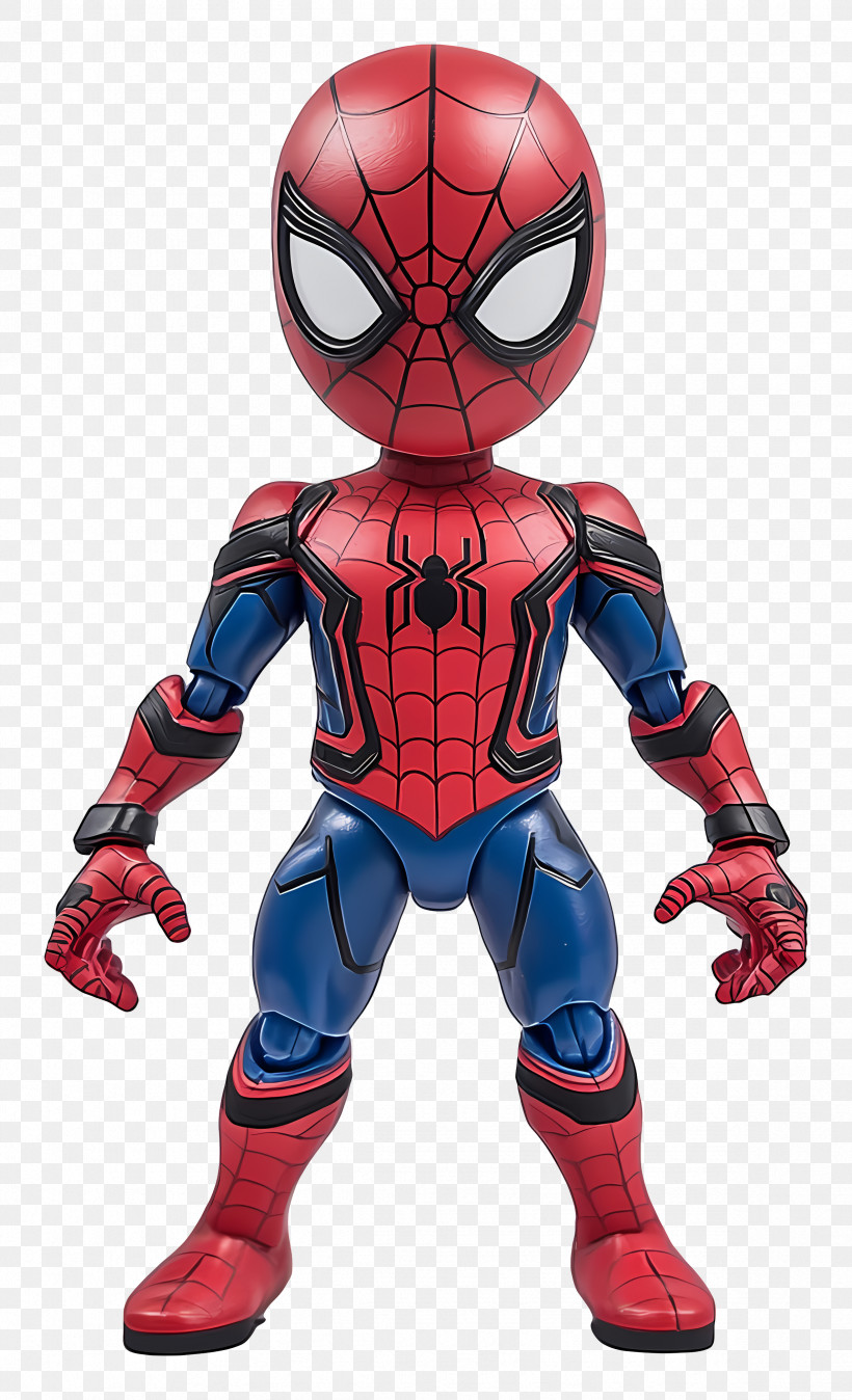 Spiderman Standing - Spider-Man Action Figure Toy, PNG, 2376x3908px ...
